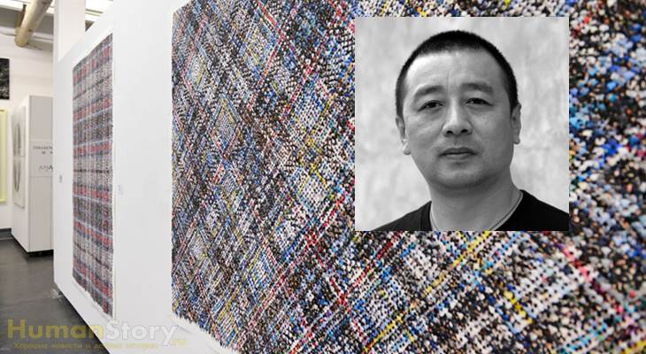 Китайский художник делает цветастые покрывала из фотографий людей